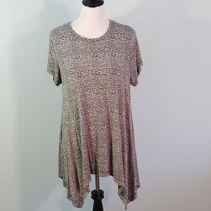 Chelsea & Theodore Tops | Chelsea Theodore Shark Bite Hem Tunic | Poshmark